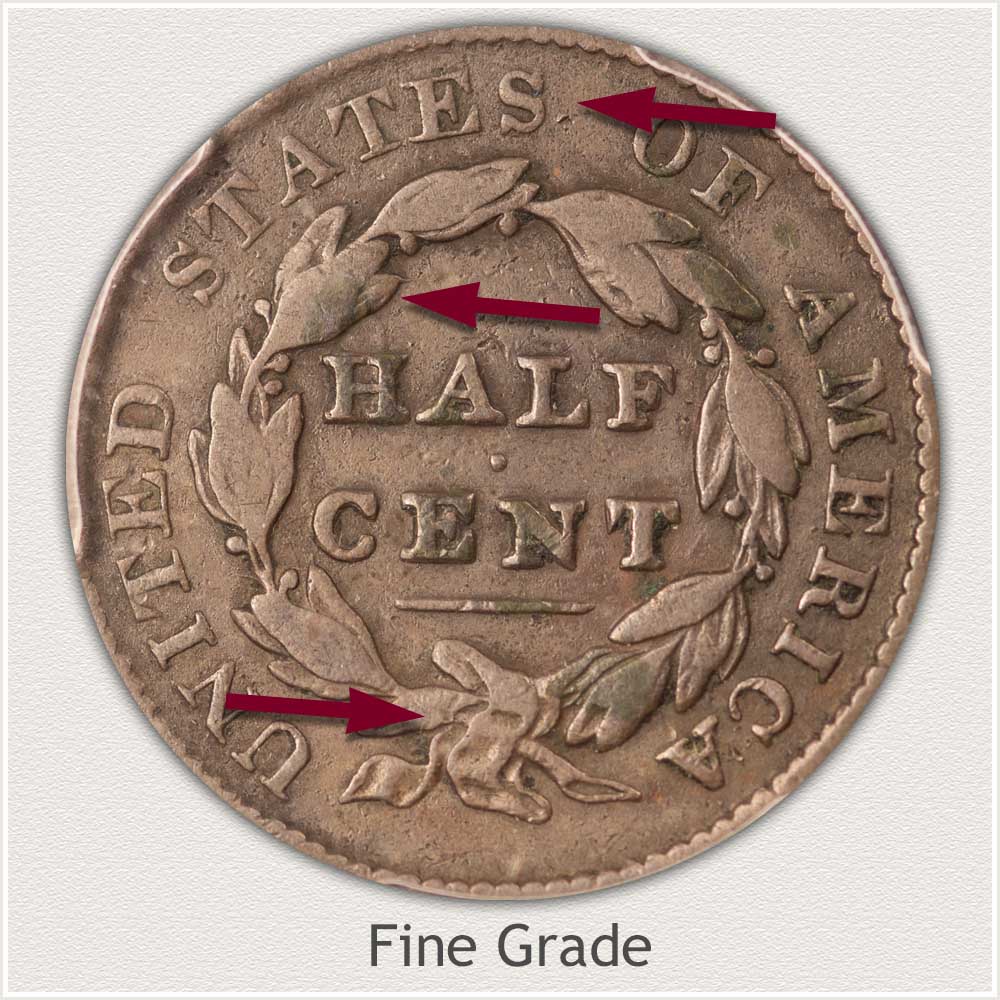 New York Mall 1829 Classic Head Half Cent High Grade United States Coin ...